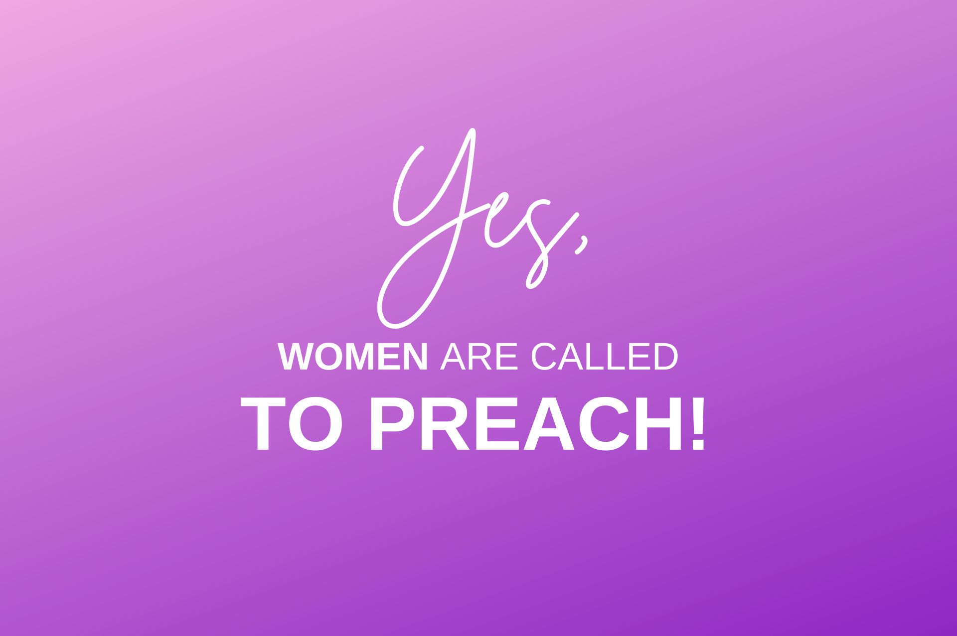 Op-Ed: Yes, Women Are Called to Preach—We Go Because We’re Sent - Today ...